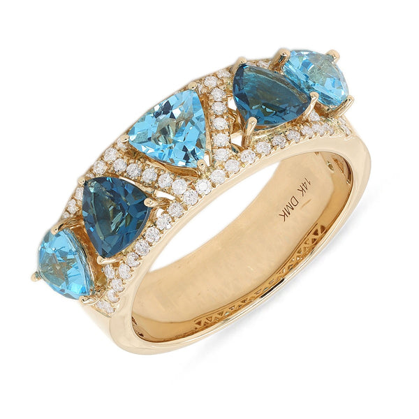Trillion triangles band ring | R4706BT+LBT – D. M. Kordansky Fine Jewelry